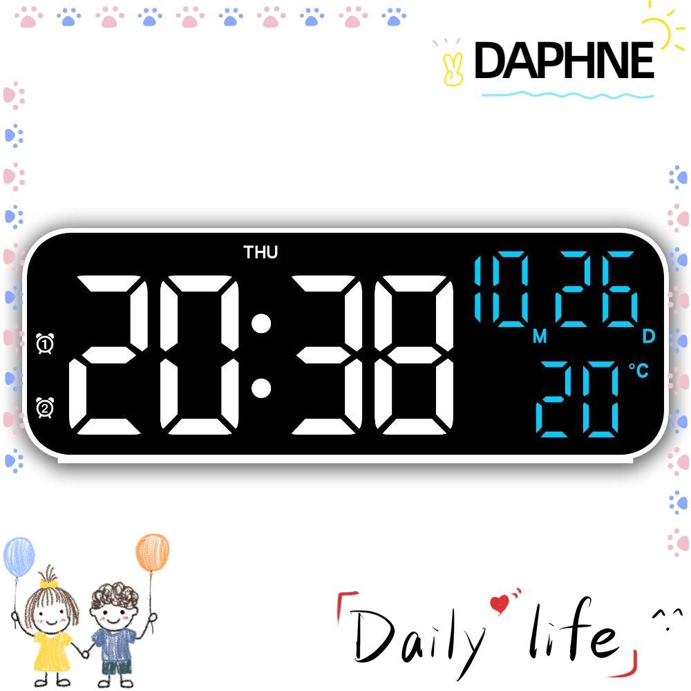 DAPHNE-HOME Electronic Clock, Temperature Date Multi-functional Digital ...