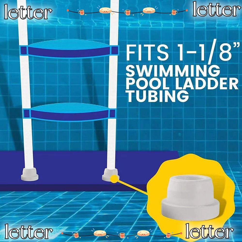 LETTER 2pcs Ladder Bumper, White Inground Ladder Rubber Plug ...