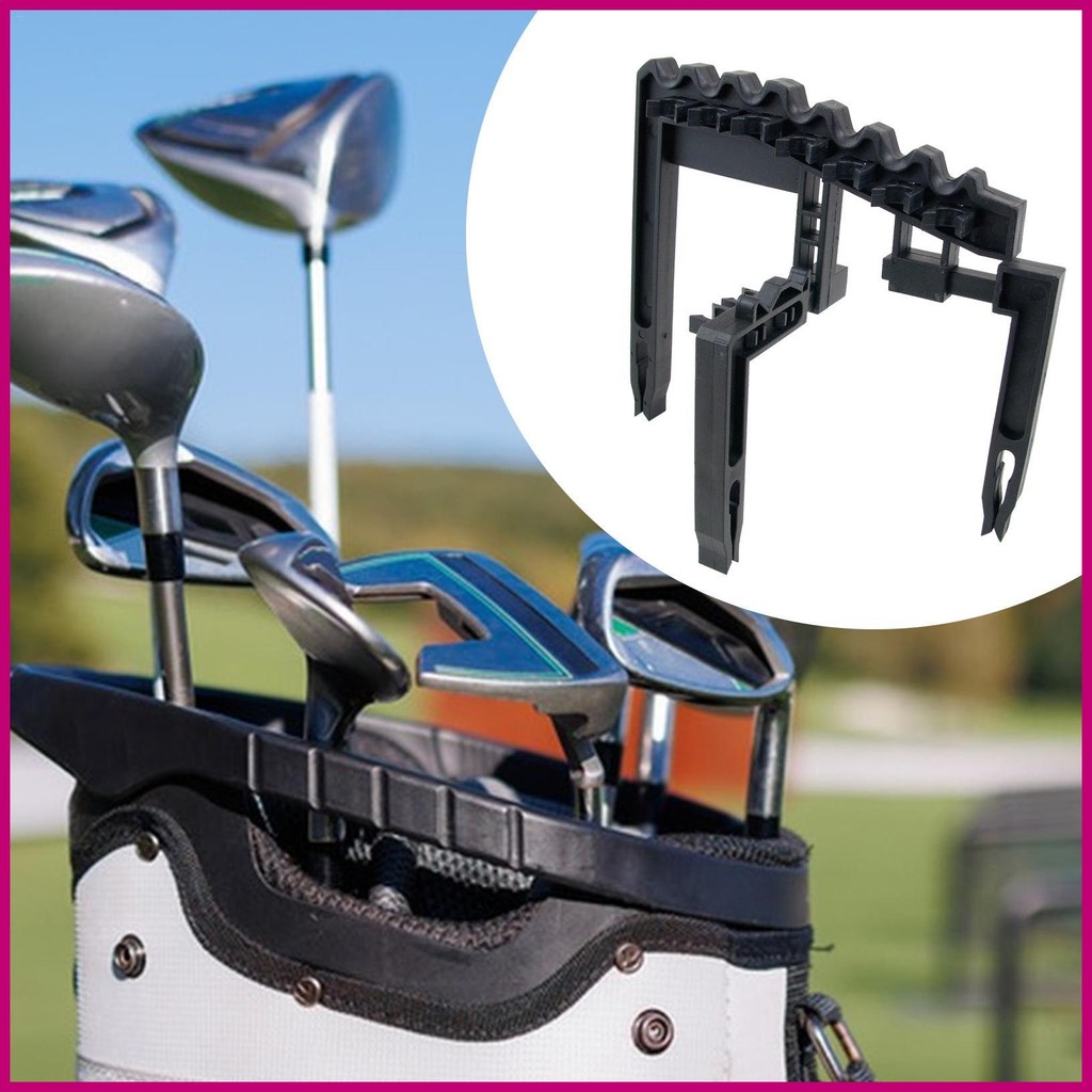 Golf Club Rack Holder Iron Rod Protection Frame Reusable Golf Bag Clip ...