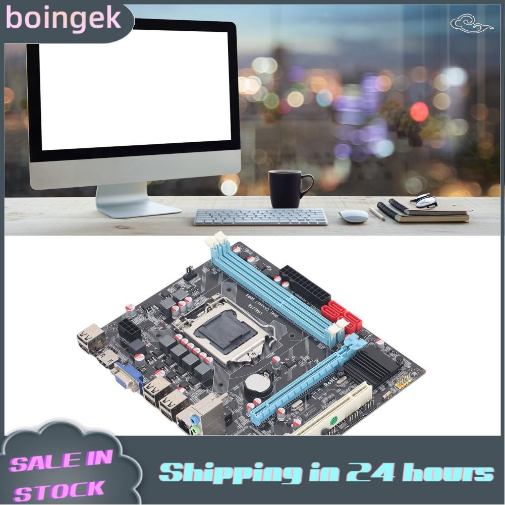 Boingek Gaming Motherboard PC Compact Stable 24PIN Power 1 PCIex16 LGA ...