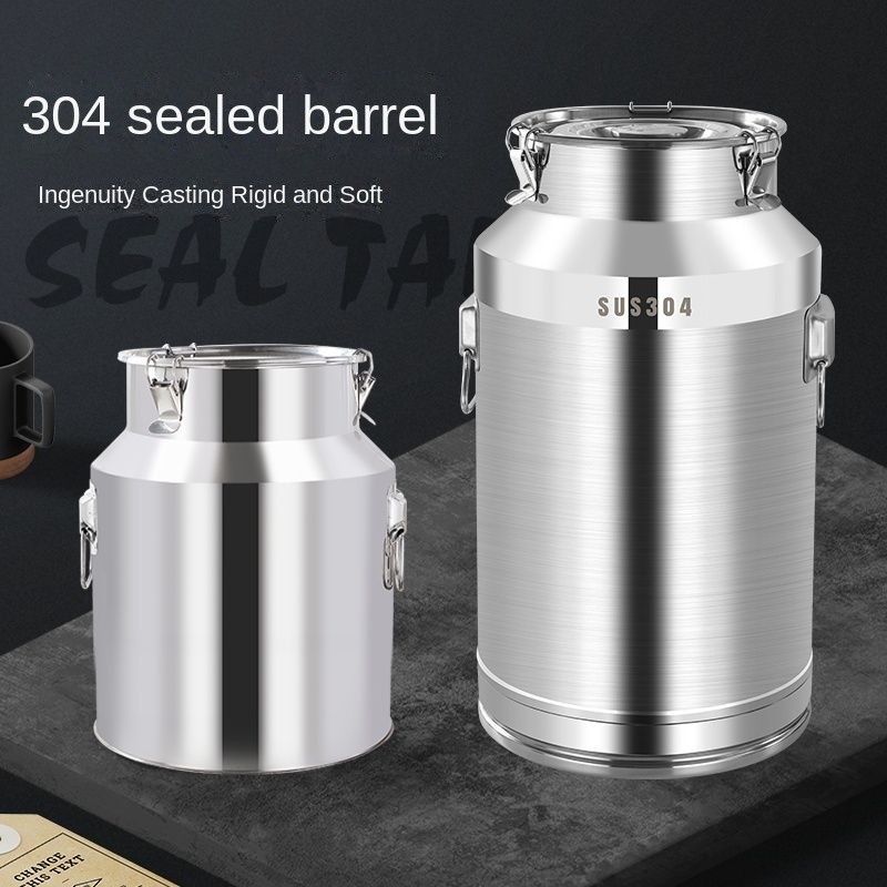 Stainless Steel Oil Barrel Wine Barrel Sealed Barrel Large Capacity ...