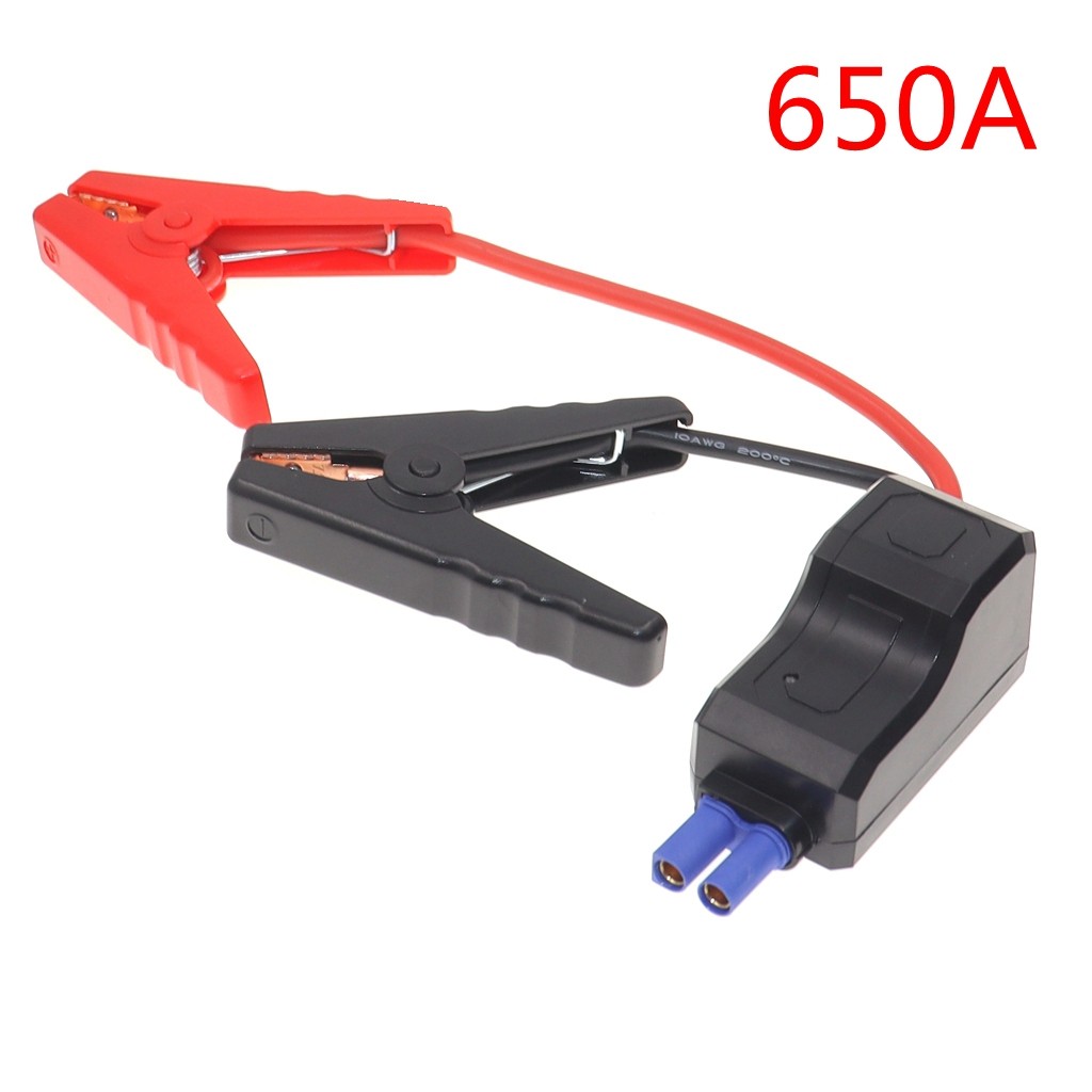 New Car Jump Starter 650A EC5 Connector Jumper Cable Alligator Clamps Car Emergency Booster Clip ...