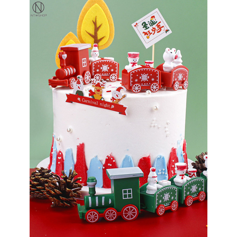 NTW Christmas Train Rail Winter Wonderland Train Mini Train Decor Set ...