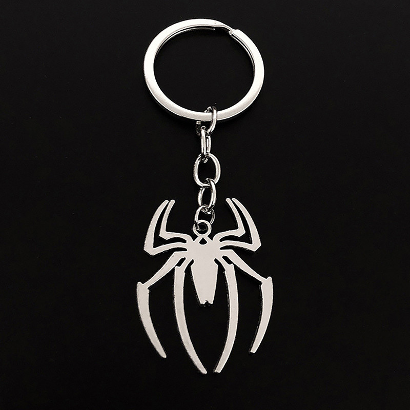 BlingFlash Personalized Spider Keychain Araneid Animal Key Ring Metal ...