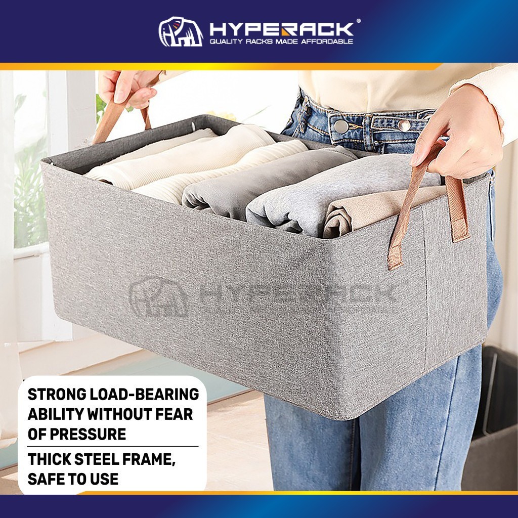 HYPERACK ™️ Foldable Clothes Storage Household Organization Box Fabric ...