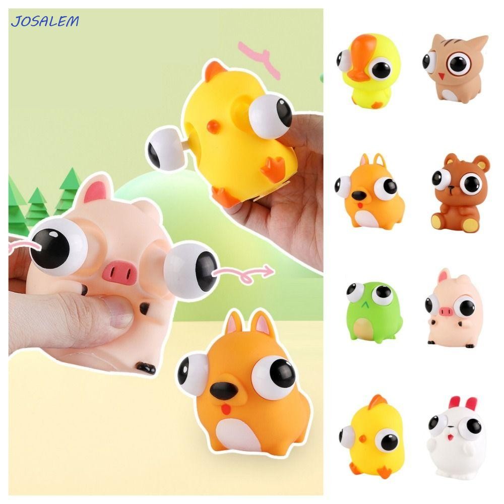 JOSALEM Rabbit Fidget Toys, Slow Rebound Cartoon Pop Eye Squeeze ...