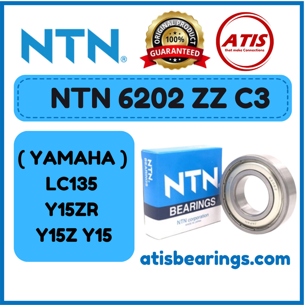 NTN YAMAHA LC135 Y15ZR Y15Z Y15 ( 6202 ZZ C3 ) Depan Front Tayar SPORT ...