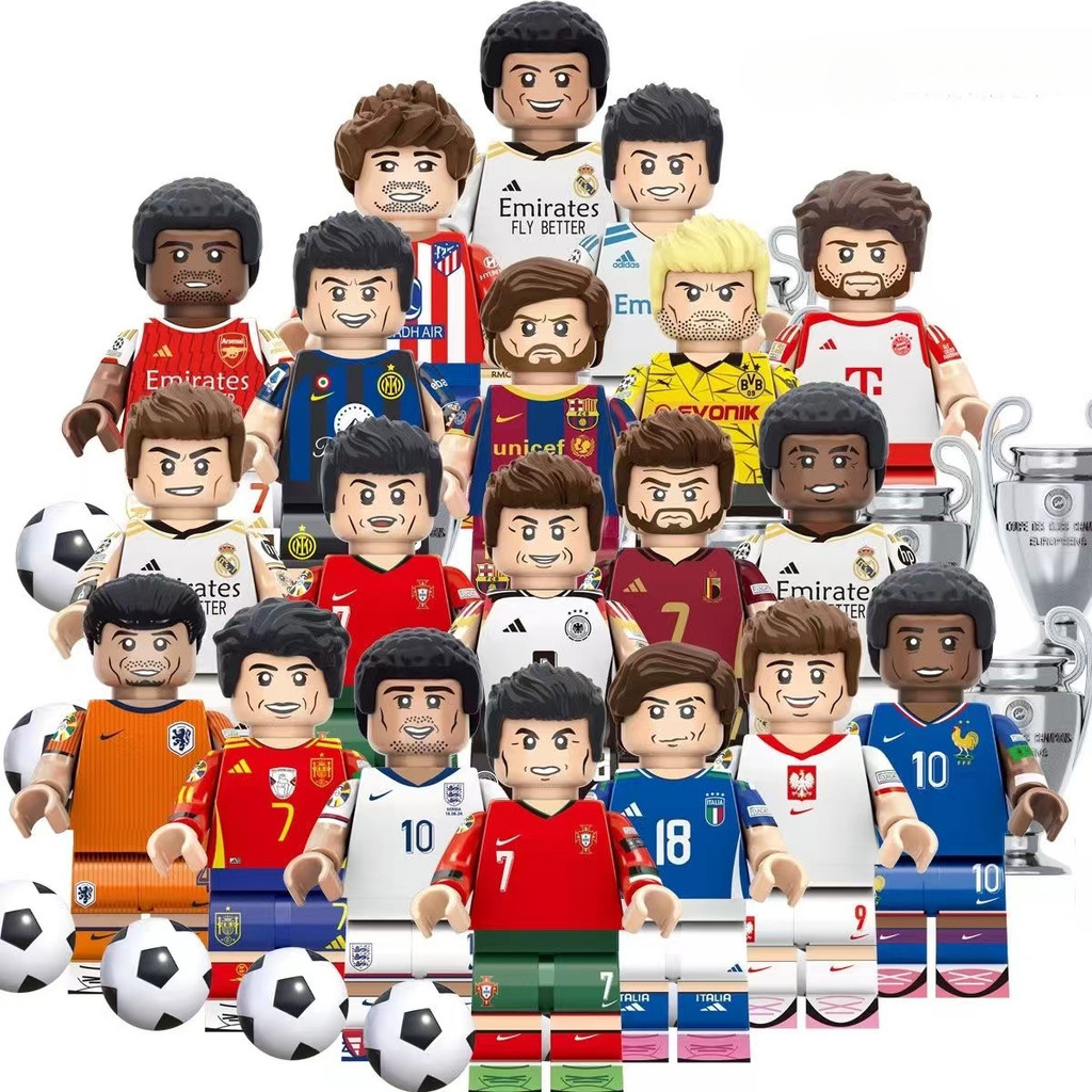Football Player Action Figures Bellingham Griezmann Cristiano Ronaldo ...