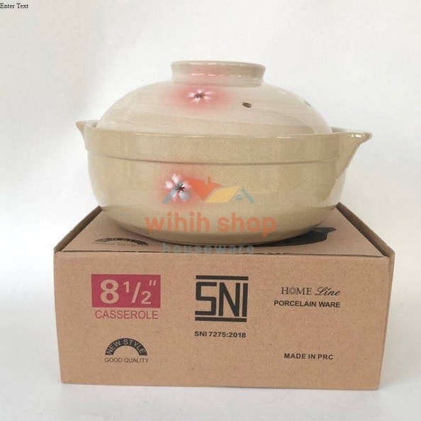 Casserole Claypot HOMELINE Sapo Noodle Bowl with Lid 8 1/2 inch ...