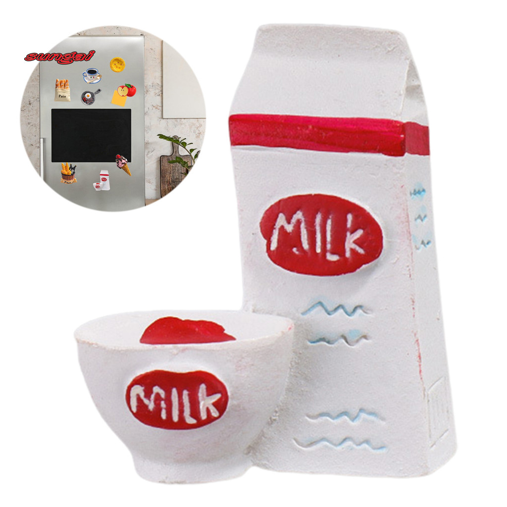 SUN_ Resin Fridge Magnets 3d Refrigerator Magnet Adorable 3d Food ...