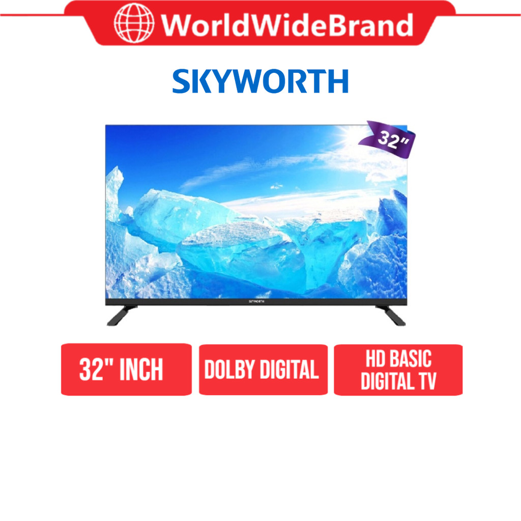 Skyworth 32 Inch HD Basic Digital TV 32STD2000 | Dolby Digital ...
