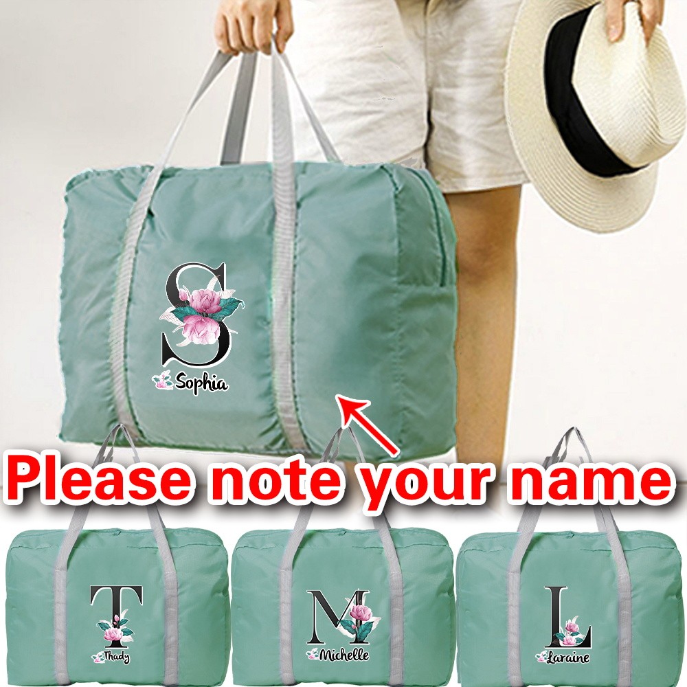 Customize Free Name Travel Bag Handbag Luggage Large Capacity Traveler ...