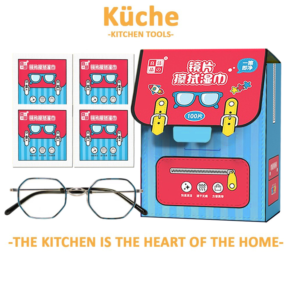 KUCHE Lap Cermin Mata [Contains Alcohol] Disposable Glasses Wet Wipes ...
