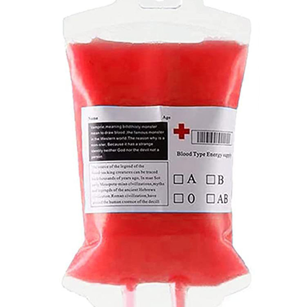 10PCS Blood Energy Drink Bags 350ML Halloween Party Drink Container ...
