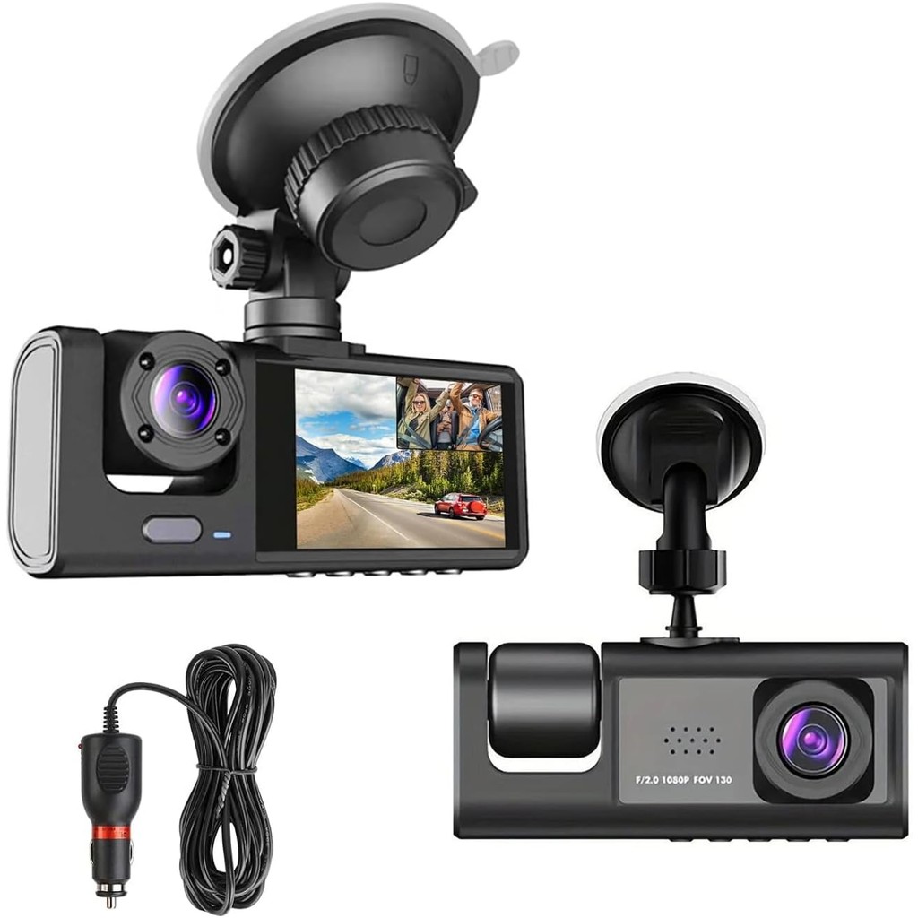 Kamera Dwi Dash untuk Depan dan Dalam Kereta Dash Cam Perakam Video ...