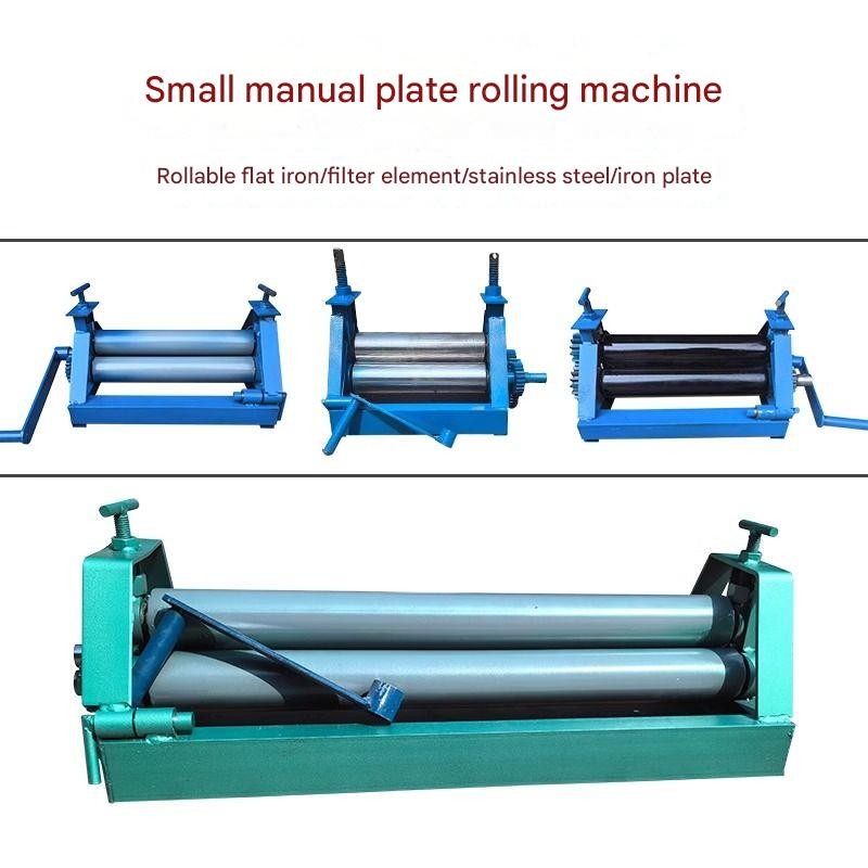 Small Hand-cranked Plate Rolling Machine Drum Rolling Machine Hand ...