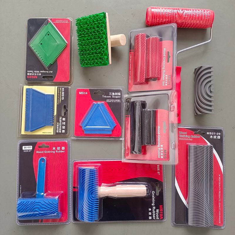 Imitation Wood Grain Tool Wood Grain Device Set Rubber New Style Wood ...