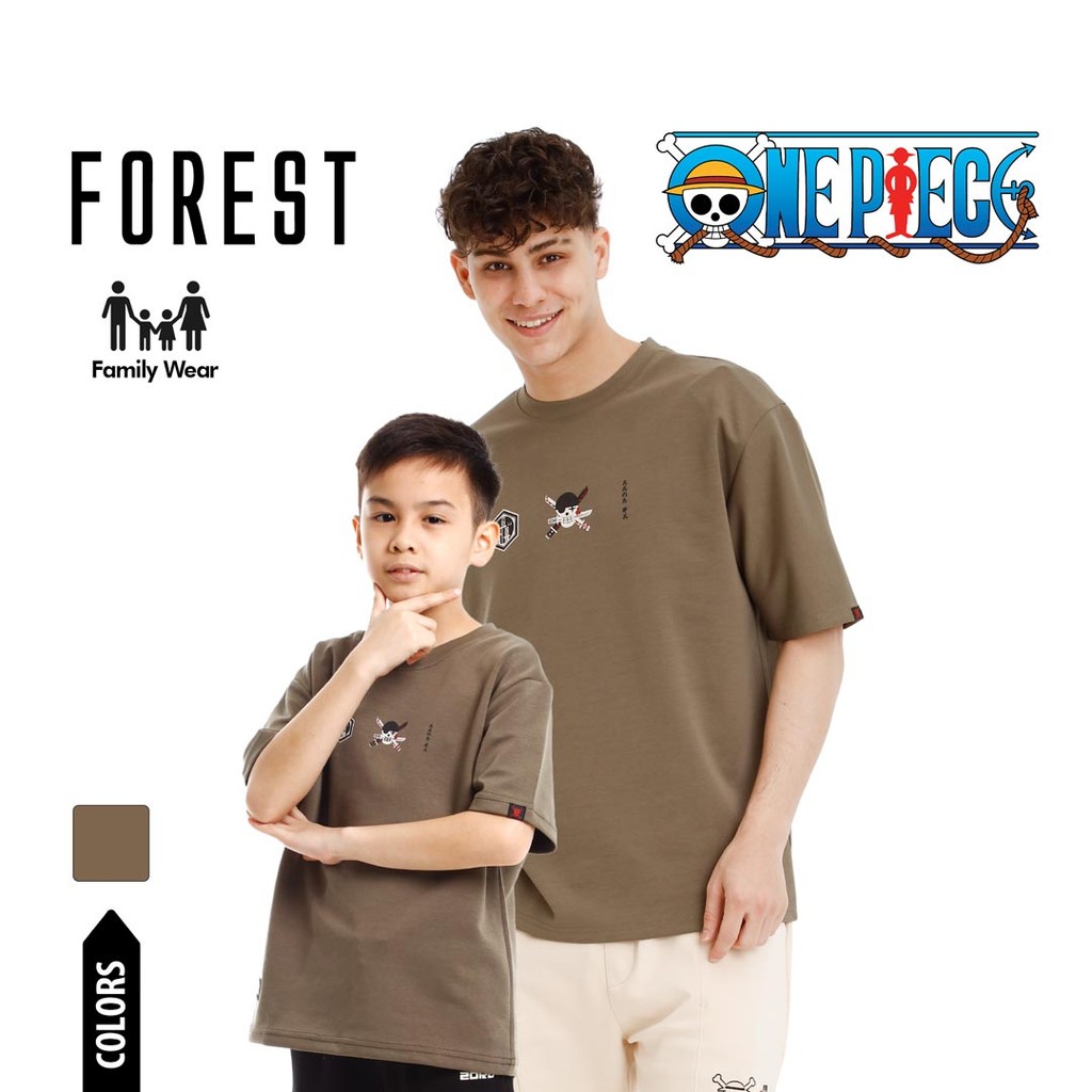 Forest Baju T Shirt Set Keluarga | Forest x Onepiece Premium Cotton ...