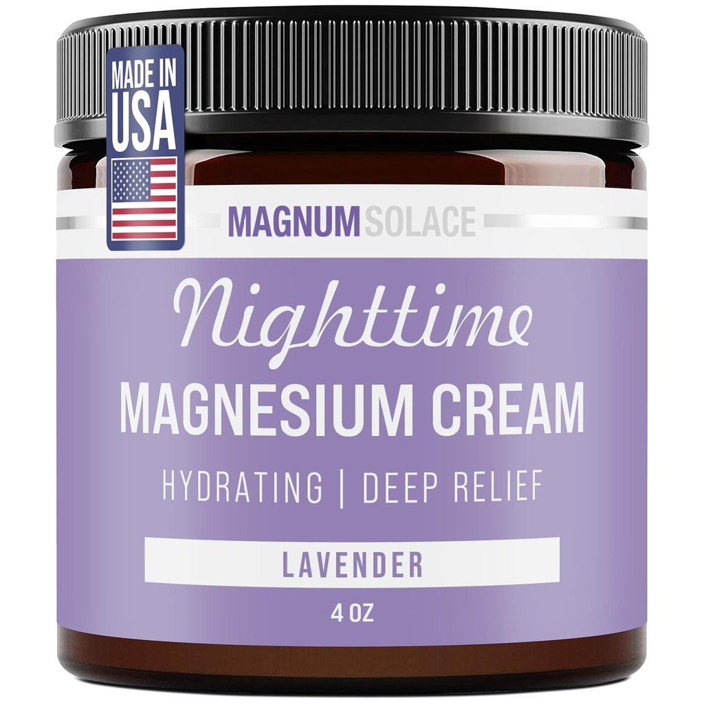 Magnesium Lotion – Nighttime Magnesium Cream – Apply to Legs, Arms or ...