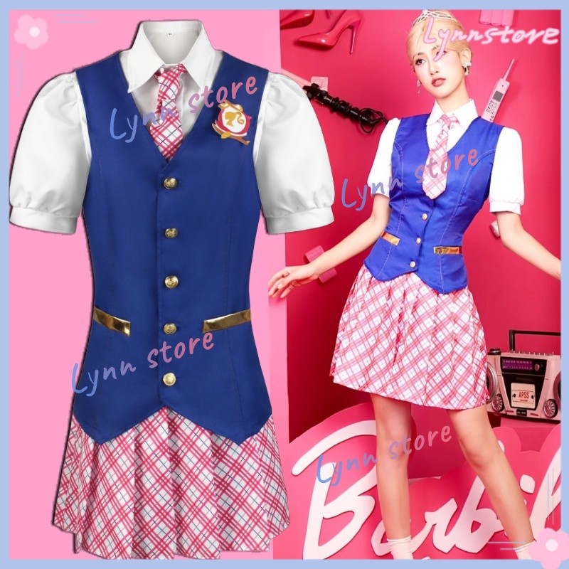 Barbie School Uniforms Costumes DELANCY DEVIN Cosplay Dress Full Set ...