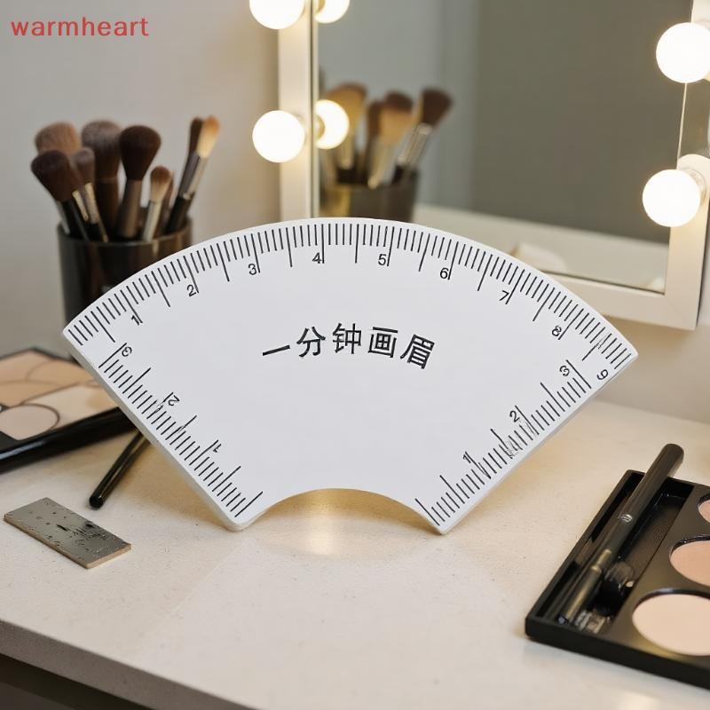 (warmheart) Fast Drawing Eyebrow Design Ruler Brow Shaping Stencil Microding ping Tool Makeup ...