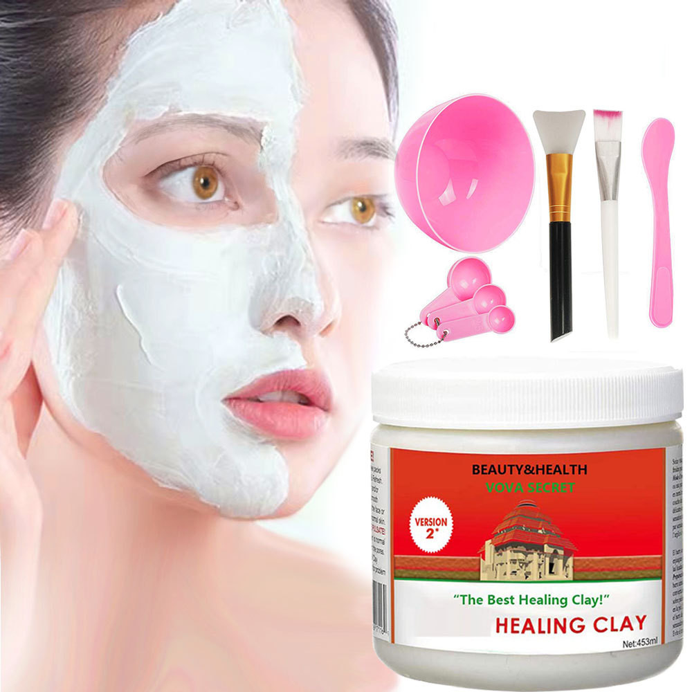 Indian Clay Mask Kit – 100% Natural Calcium Bentonite for Deep Pore ...