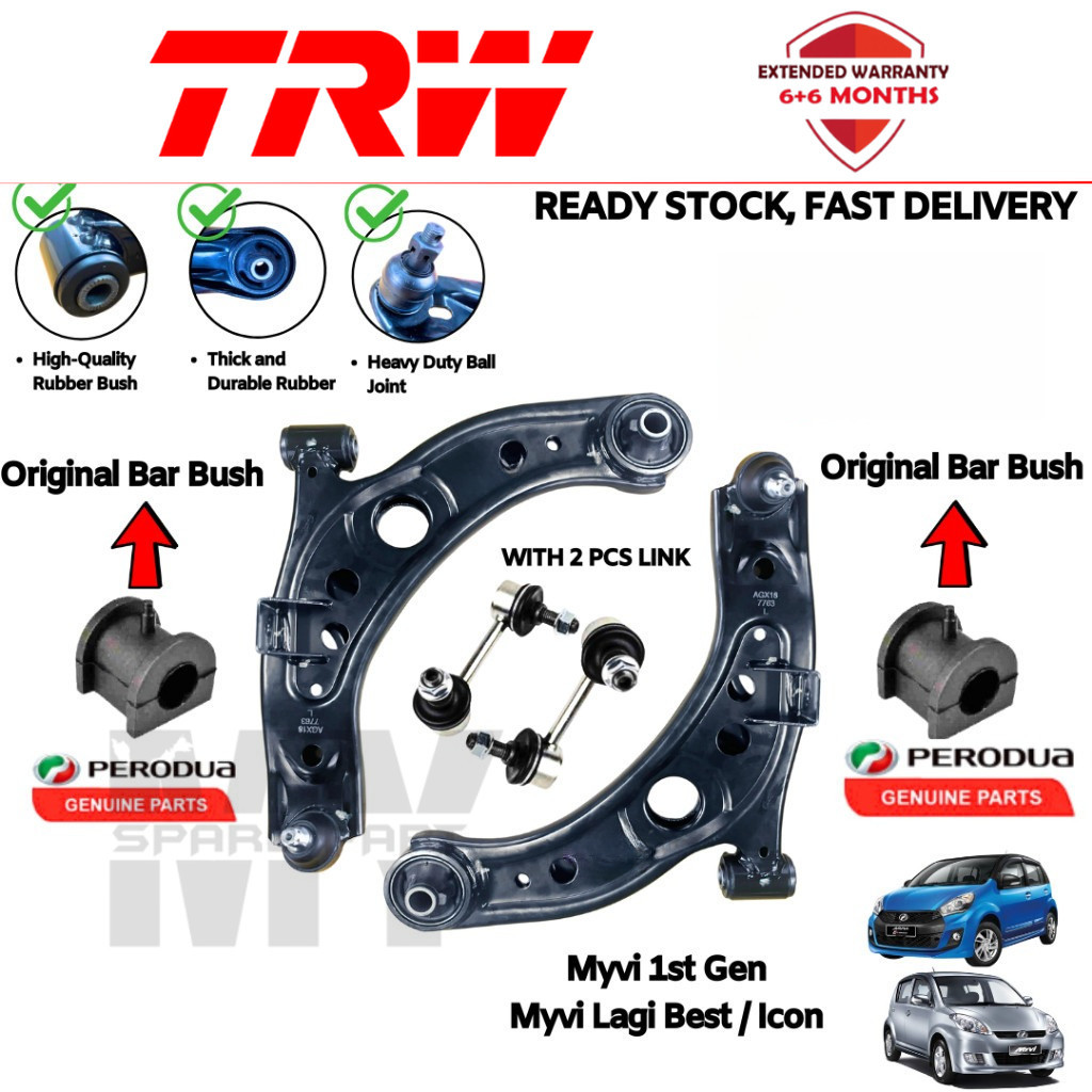 Myvi 1st Gen D73A / 2nd Gen D54T Lagi Best Heavy Duty Lower Arm With ...