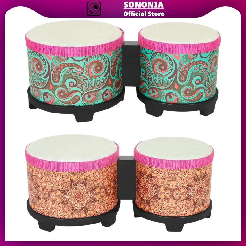 [SONONIA] Bongo Drum 5'' and 6'' Set Bongo Drum Set for Children ...