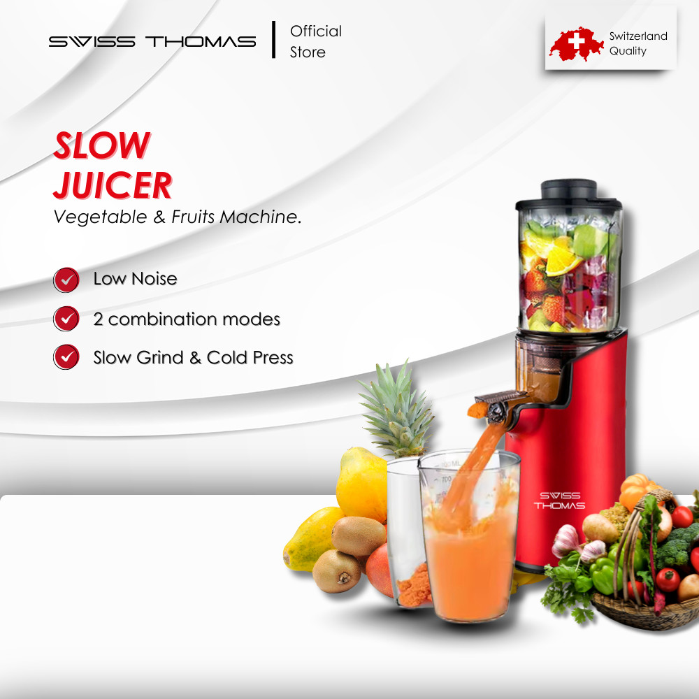 Swiss Ofiicial Juicer Pengisar buah & Sayuran Premium | Filter-Free ...