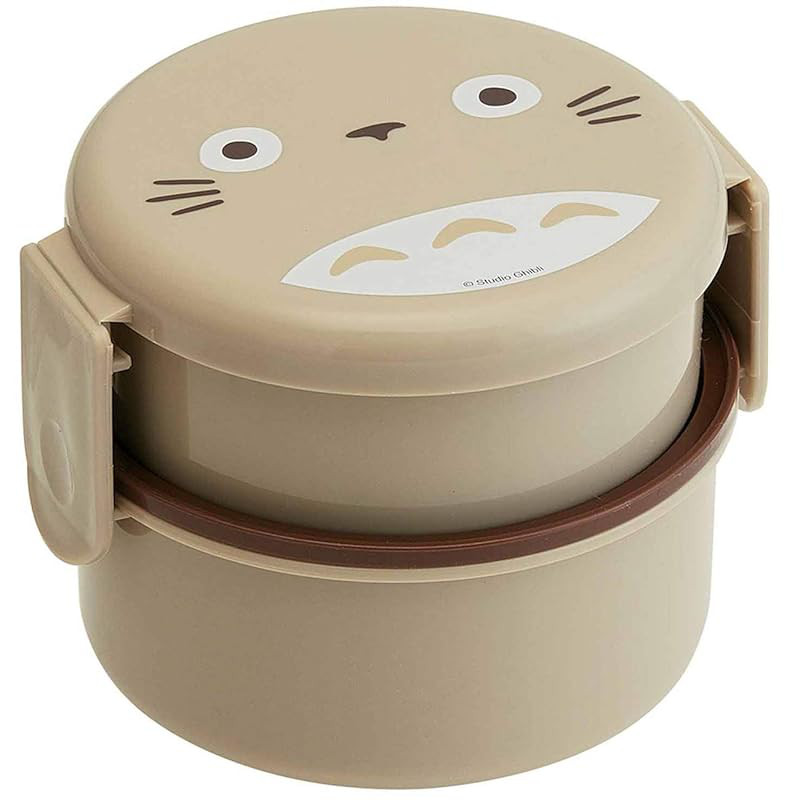 Skater Round Lunch Box 500ml - 2-Tier Bento Box with Fork, Made in ...
