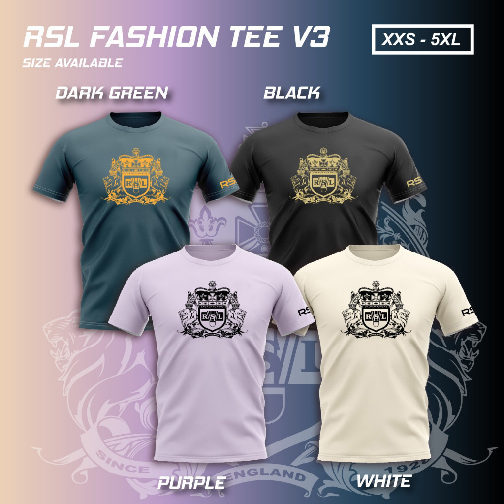 2024 fashion Rsl Fashion Tee V3 (100% official) | Shopee Malaysia