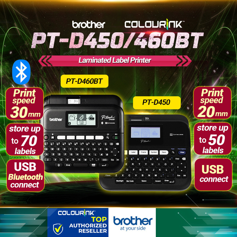 Brother P-Touch PT-D450 PT-D460BT Portable Label Maker Sticker Price ...