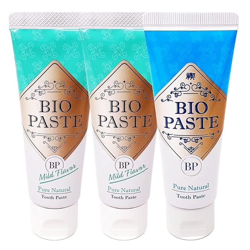 BioPaste Toothpaste 60g × 3 Set M2V All Natural Gel for Bad Breath Care ...