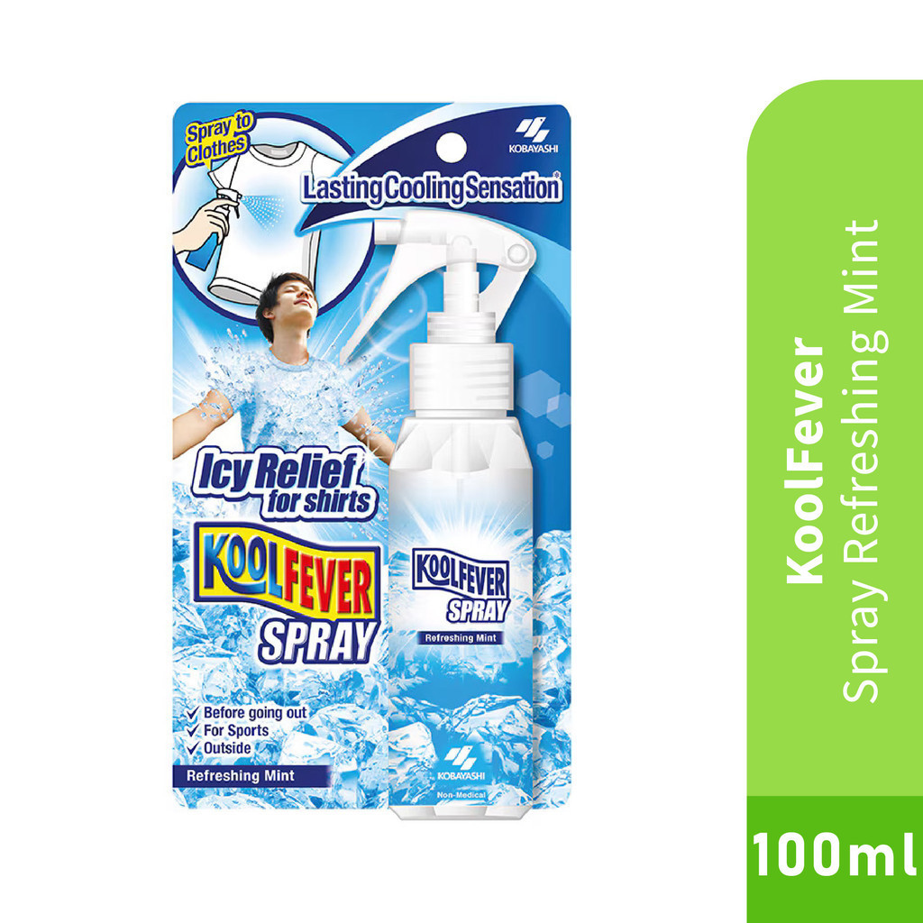 KOOLFEVER Spray Refreshing Mint 100ml for Shirt, Cool Fever for Shirt ...