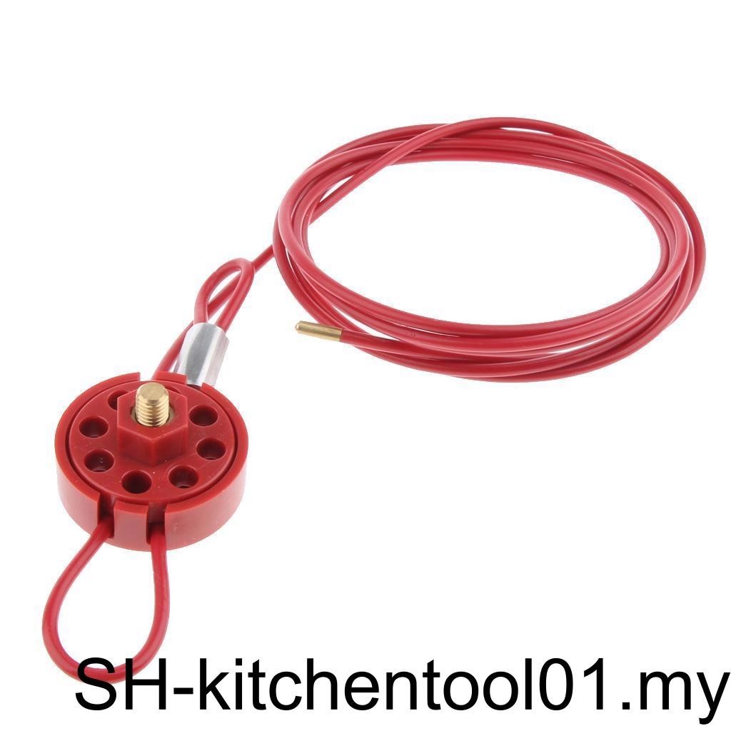 1/2/3 Adjustable Lockout Cable LOTO lockout tagout Electrical Safety ...