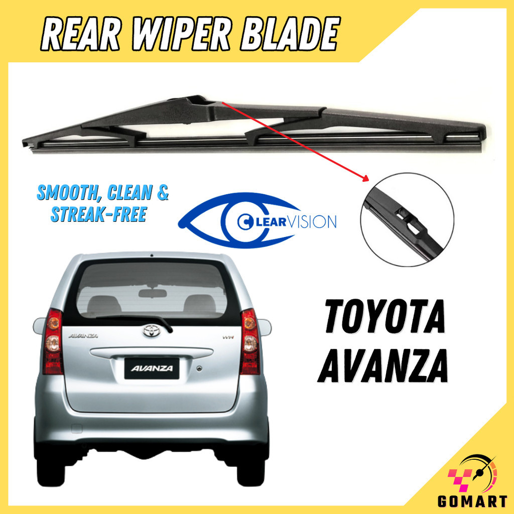 TOYOTA AVANZA 2003-2023 REAR WINDSCREEN WINDSHIELD WIPER Blade Viper ...