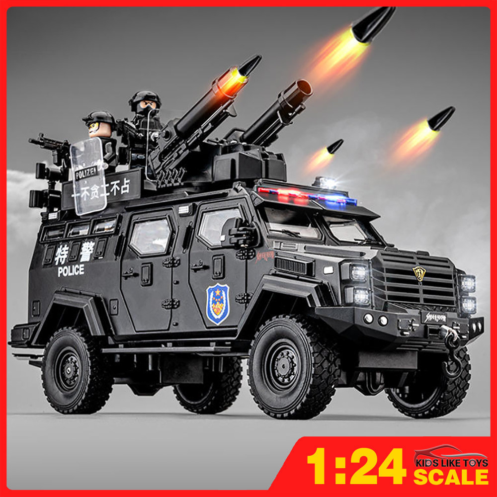 KLT 1:24 Sword Toothed Tiger Armored Vehicle Metal Alloy Toys Car Model ...