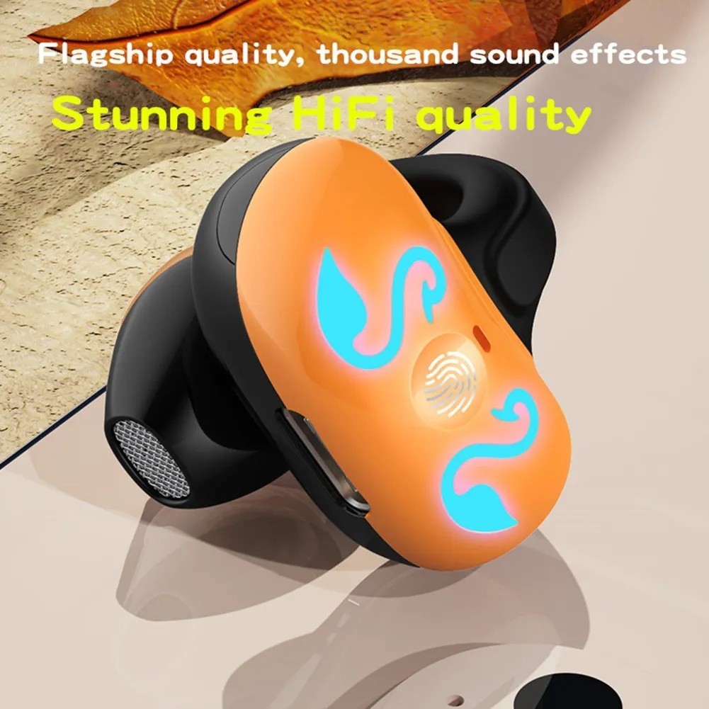 Promotion Wireless Bluetooth Ear Clip Headphones With LED Lights Open ...