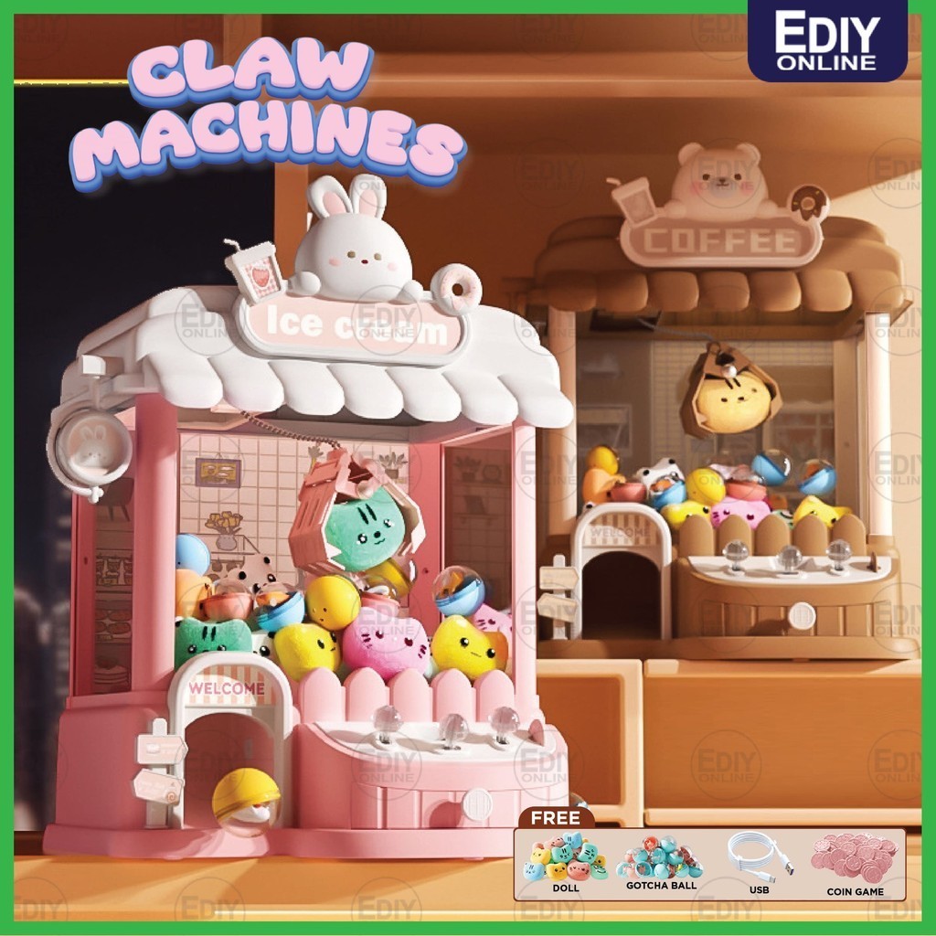 Claw Machine Doll Grabber Catcher Grab Toy Twister Egg Game Mesin for ...