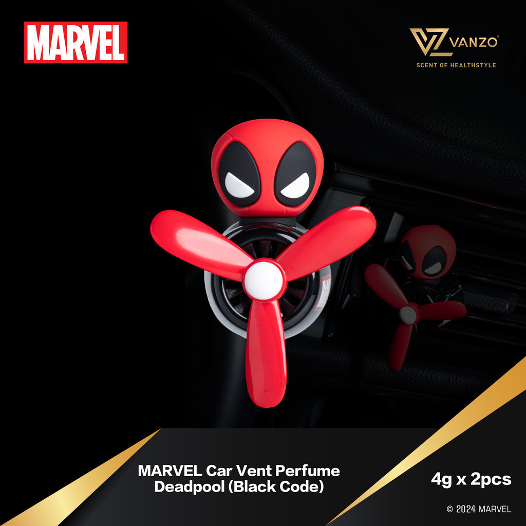 VANZO Marvel Series Car Vent Perfume - Deadpool (4g x 2) | Shopee Malaysia