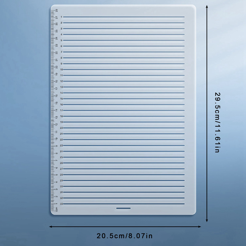 KUHONG Grid Ruler For Students, No Need To Draw Lines, 0.9cm 1cm, Grid ...