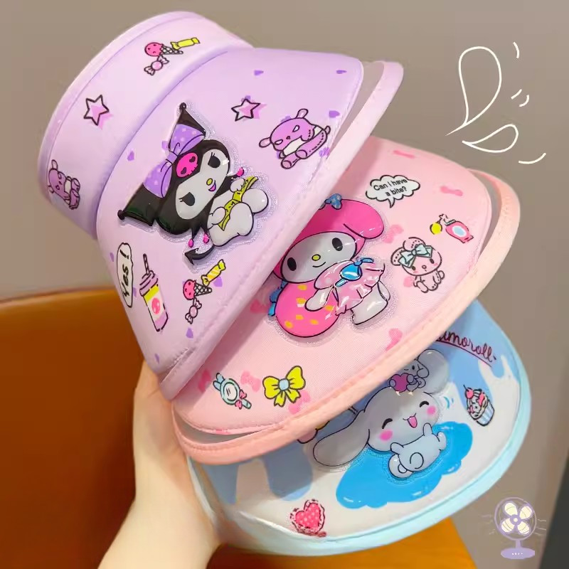 Hello Kitty Children Sun Hats Sanrio Kuromi Cinnamoroll Cartoon Cute ...