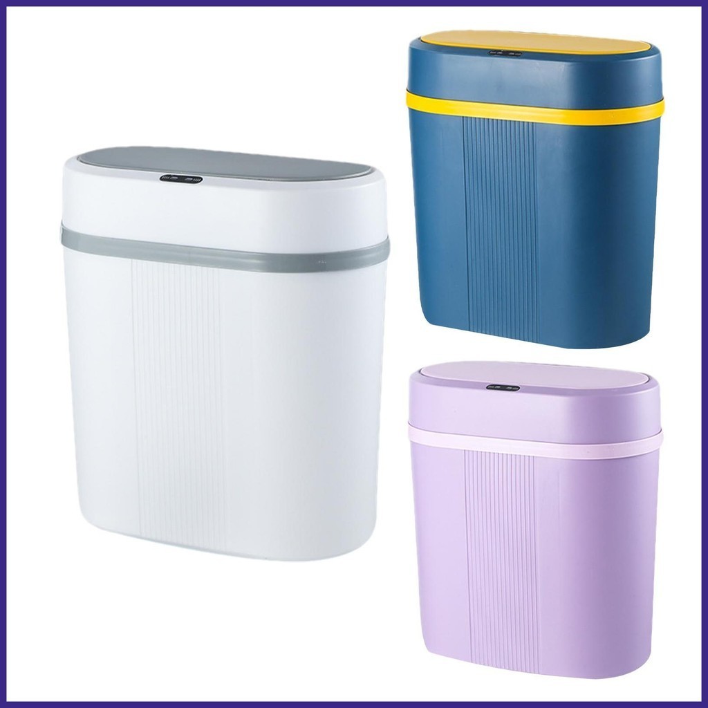 Kitchen Smart Trash Can Space-Saving Slim Garbage Can Motion Sensor ...