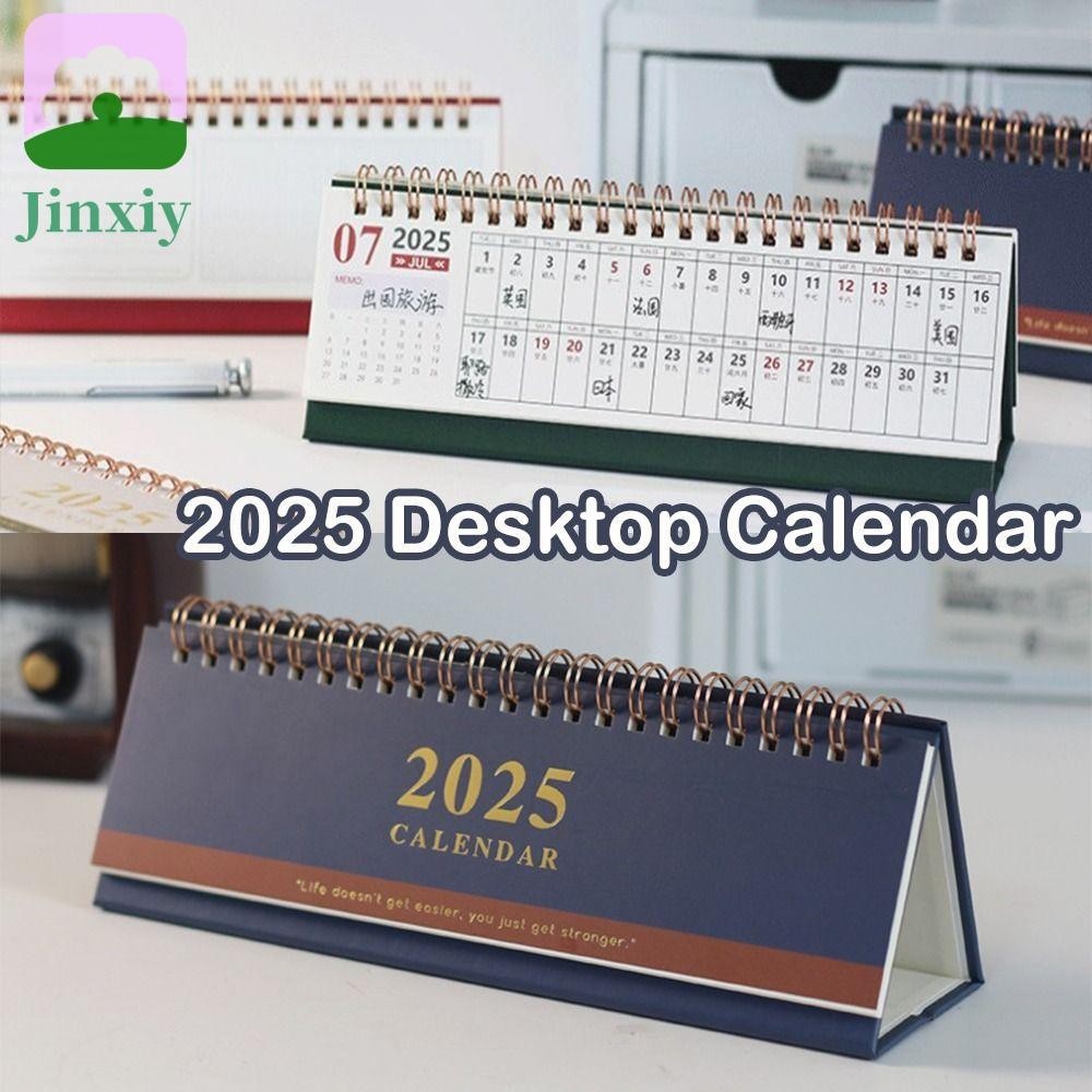JINXIY 2025 Standing Flip Calendar, To Do List Organizing 2025 Desktop ...