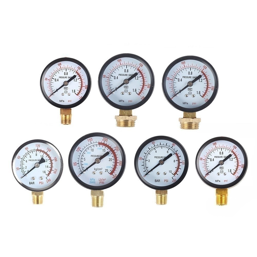 Accurate Measurement PSI Pressure Gauge Meter Air Compressor Gauge ...
