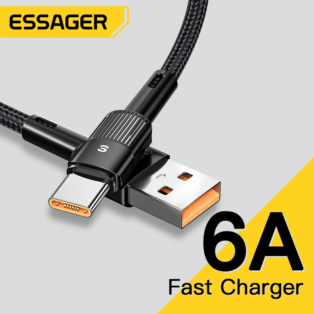 Essager 6A 66W USB C cable for Samsung Xiaomi Oppo Huawei mate 40 Pro ...