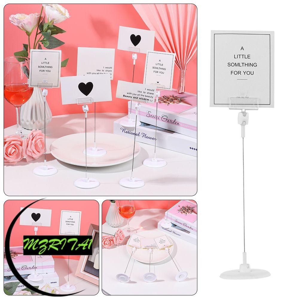 MARITA1 1/5/10Pcs Table Numbers Holder Romantic Paper Clamp Picture ...