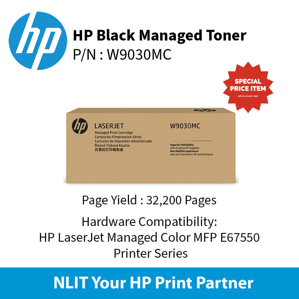 HP Original Toner : HP Black Ma : 32200pgs : W9030MC : 2 Yrs Warranty ...
