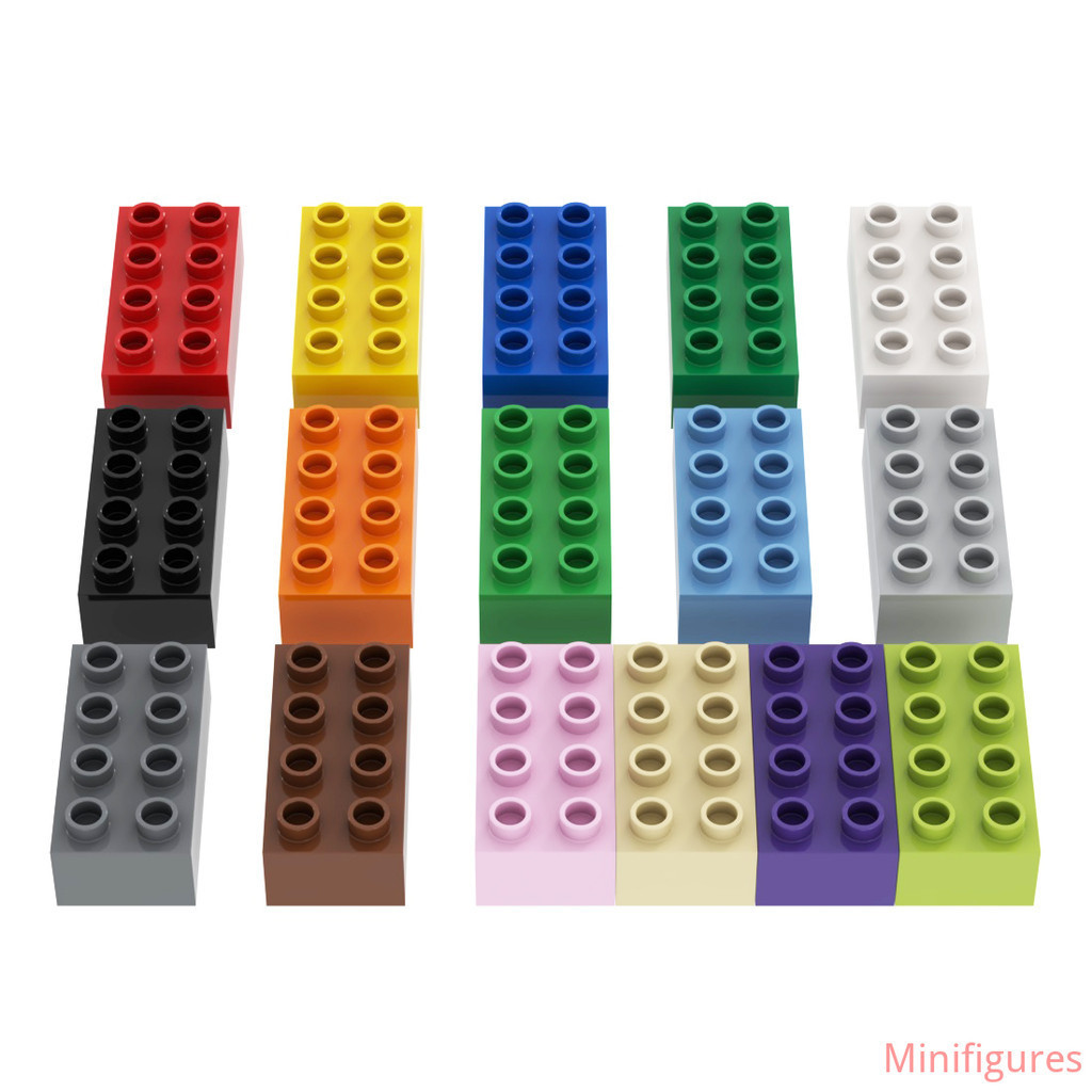 25PCS Random Color Duplo Brick Building Blocks 2x4 Toys Kids Baby ...