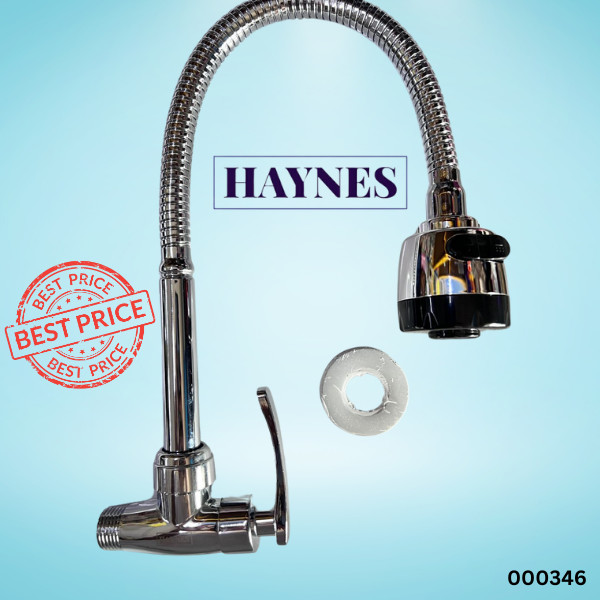 STAINLESS STEEL WALL MOUNTED FLEXIBLE SINK TAP / FAUCET | KEPALA PAIP ...